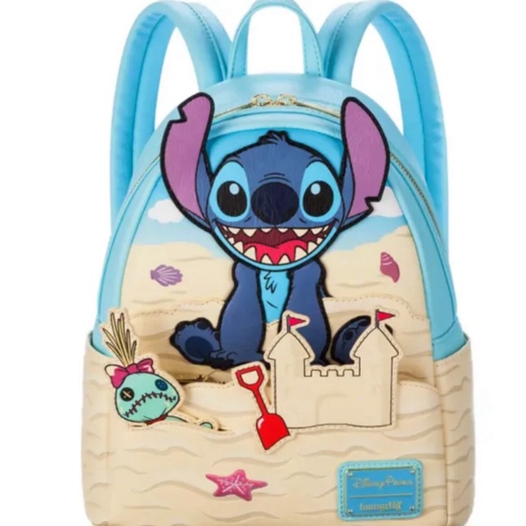 Loungefly | Bags | Loungefly Disney Stitch Sandcastle Beach Surprise ...